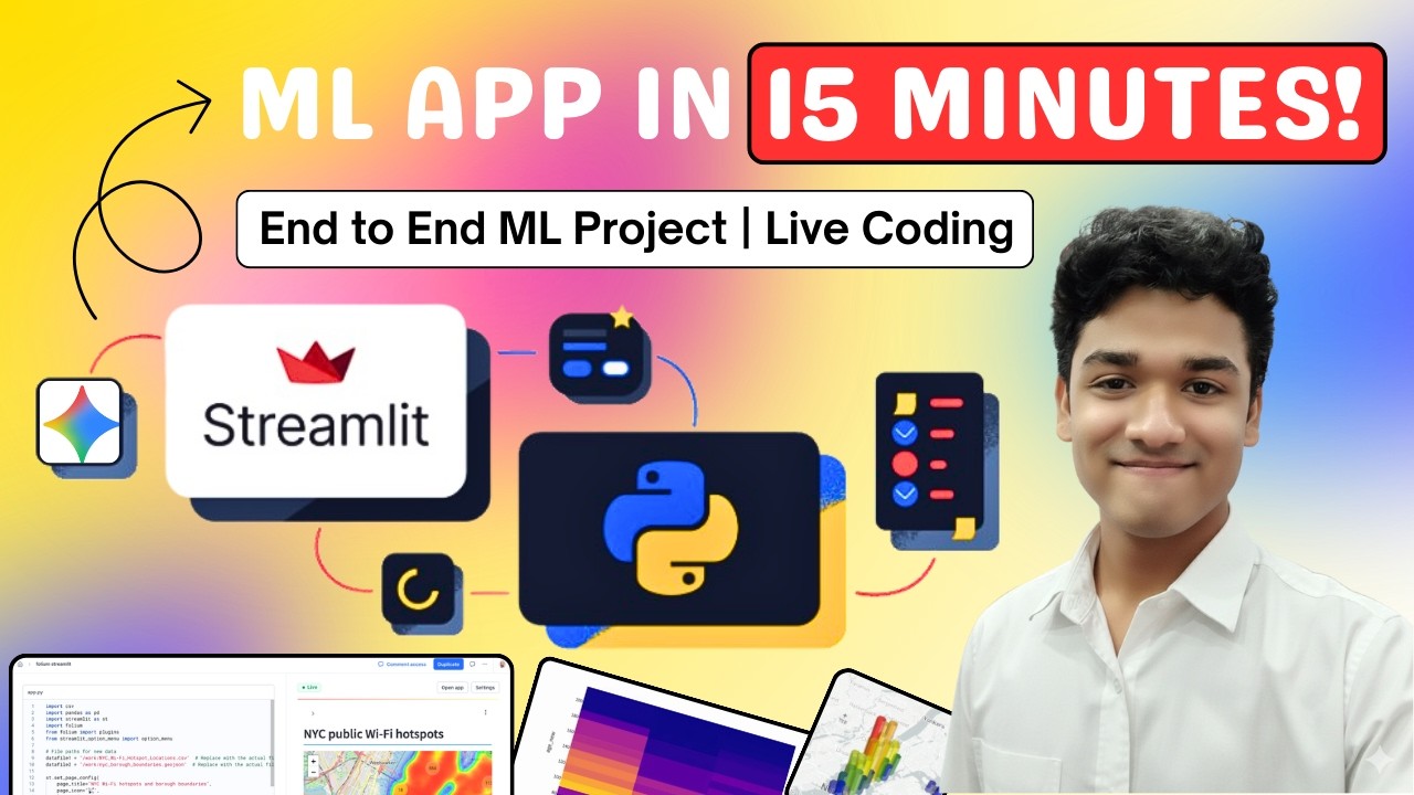 How to Build a Machine Learning Web App in 15 Minutes 🚀 | Python + Streamlit