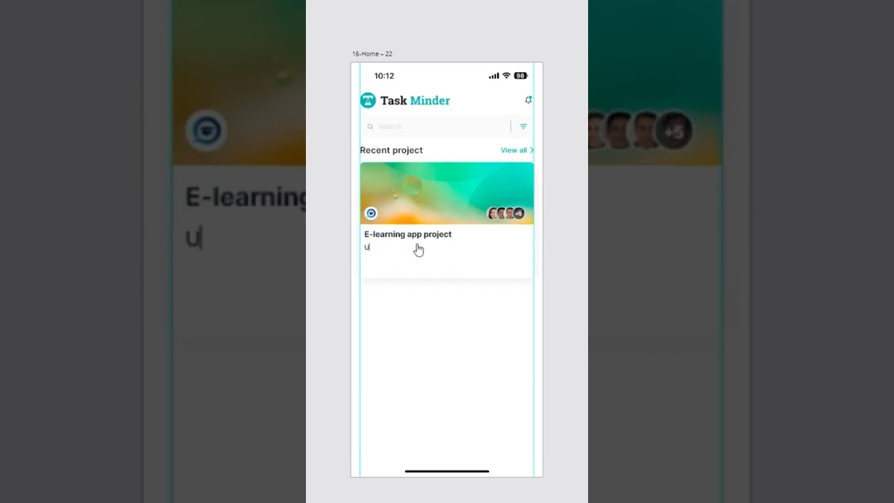 Task Management Mobile App UI #figma#animation #ui #behance