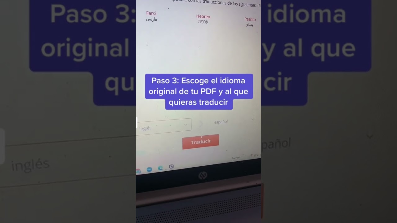Traduce un PDF de ingles a español con este super truco