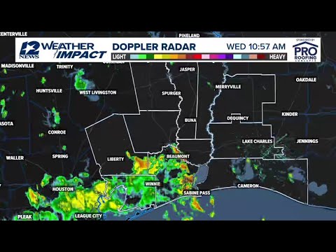 LIVE WEATHER LOOP | Track the rain passing through Southeast Texas on Wednesday