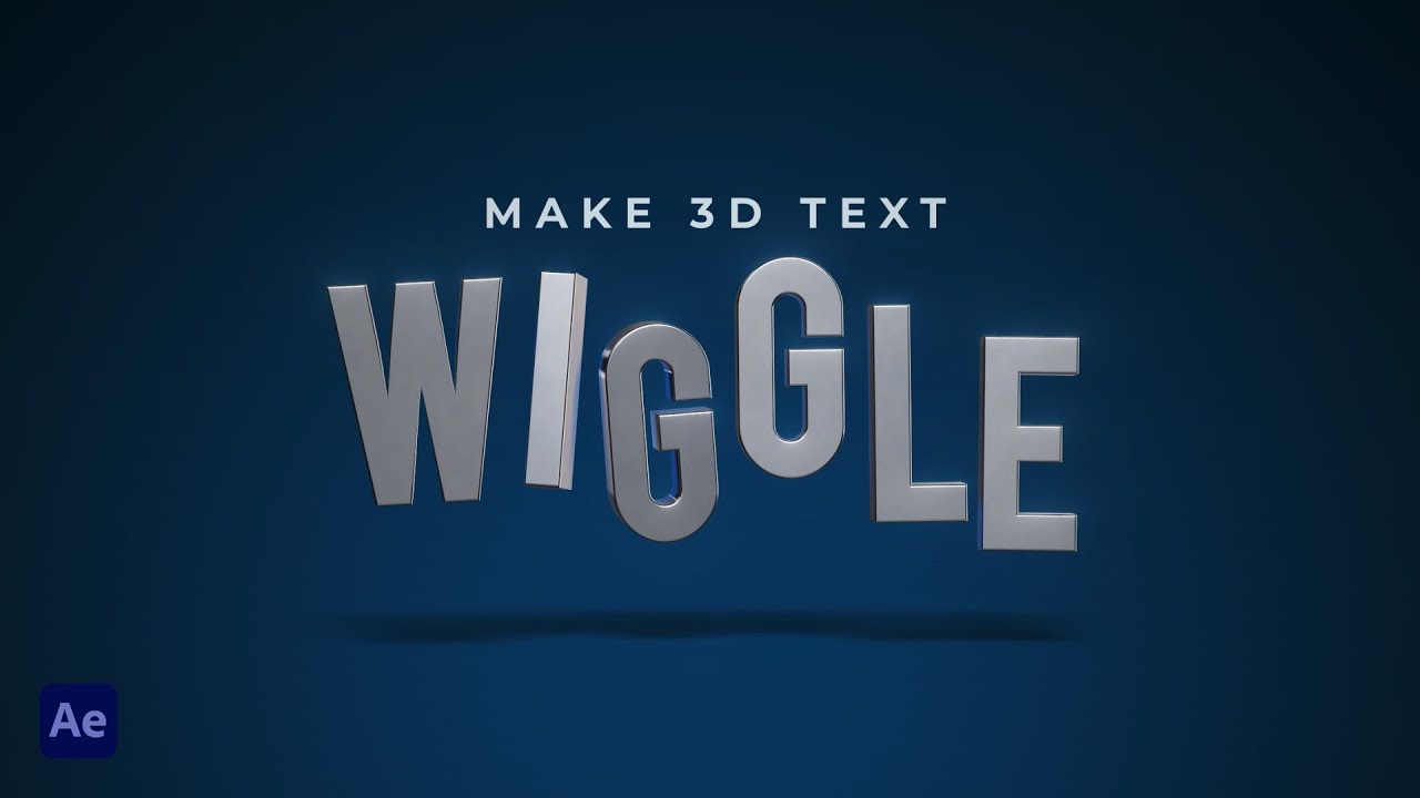 Create 3D Floating Text Animation In After Effects