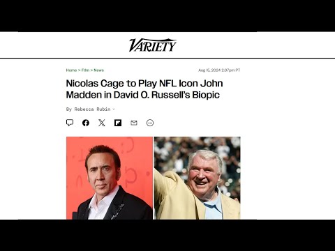 MY REACTION TO NICOLAS CAGE PLAYING JOHN MADDEN