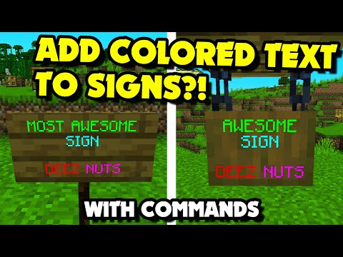 How to Add COLORED TEXT to Signs With Commands in Minecraft 1.21.4 Java?! [Very Easy]