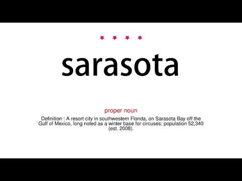 How to pronounce sarasota - Vocab Today