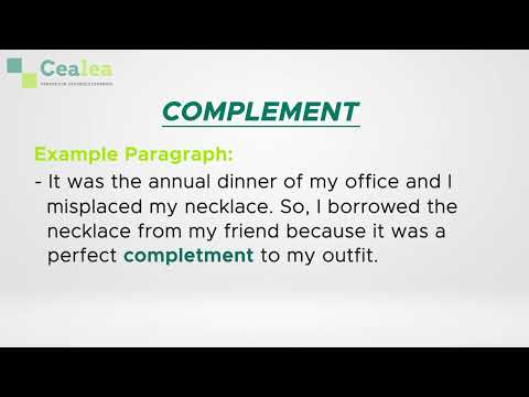 Learn How to Use Complement - Complement meaning, synonyms, antonyms, and example sentences.