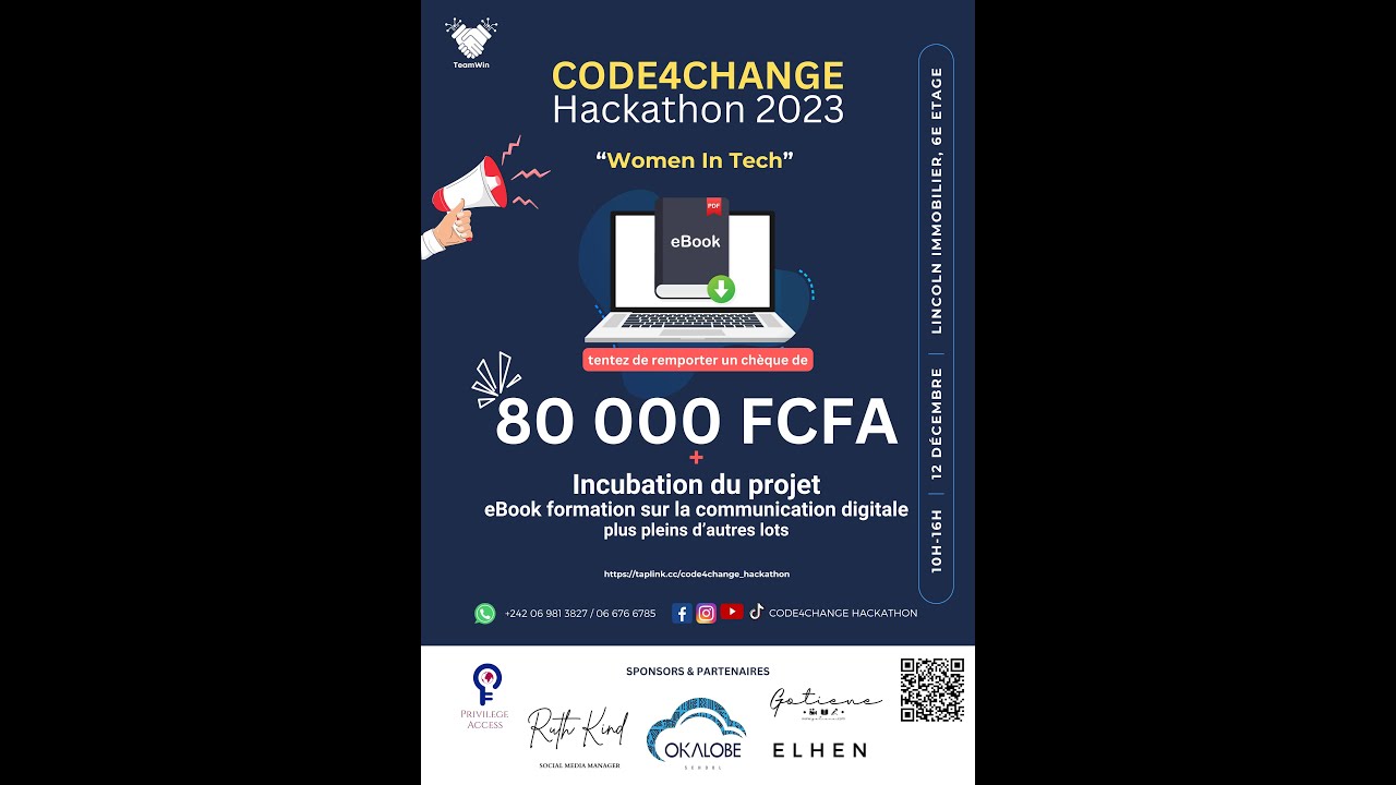 INVITATION MASSIVE CODE4CHANGE HACKATHON