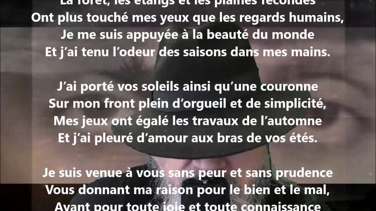 L’offrande à la nature - Anna de Noailles lu par Yvon Jean