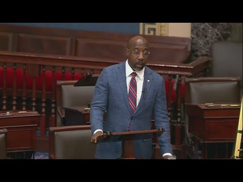Sen. Raphael Warnock speaks about healthcare at hours-long debate over Trump's 'Big Beautiful Bill'