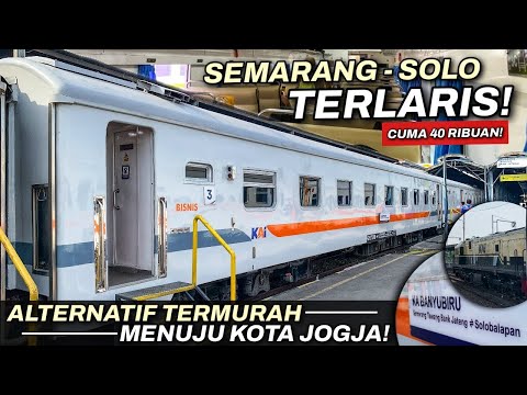 KERETA BARU RUTE PENDEK YANG GAK PERNAH SEPI ! Naik Kereta Api Banyubiru Semarang - Solo
