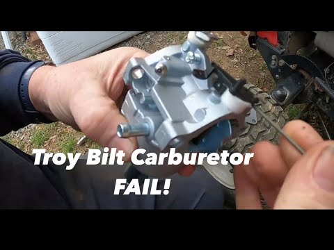 Troy Bilt Pony Lawn Tractor Carburetor Replacement Fail
