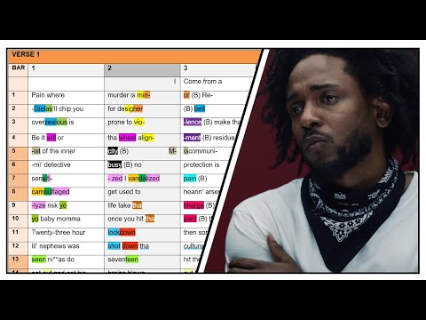 SECRET Rhyming Techniques REVEALED from Kendrick Lamar The Heart Part 5