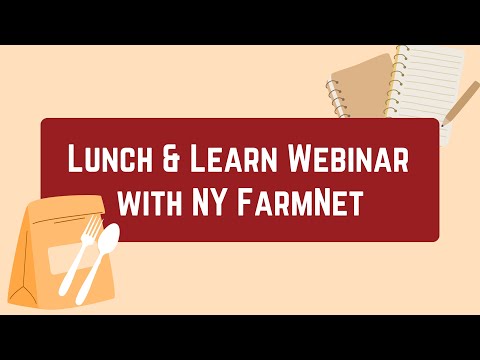 Lunch & Learn Webinar with NY FarmNet