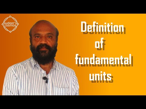 Definition of fundamental units