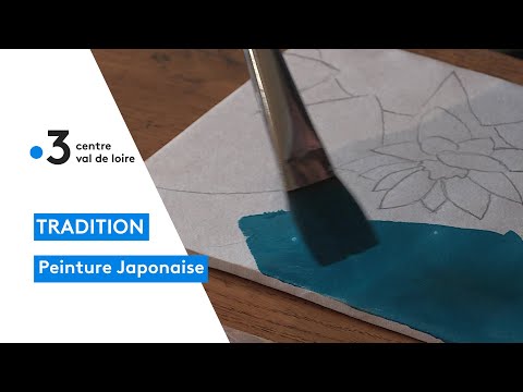 Loiret : rencontre avec l'artiste peintre Valérie Eguchi qui pratique le Ni-Hon-Ga
