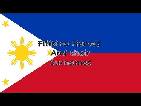 Filipino Surnames | Filipino Heroes and their Surnames