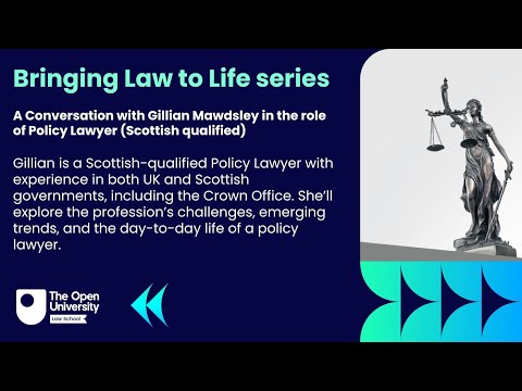 Bringing Law to Life - A Conversation with Gillian Mawdsley as Policy Lawyer Scottish qualified