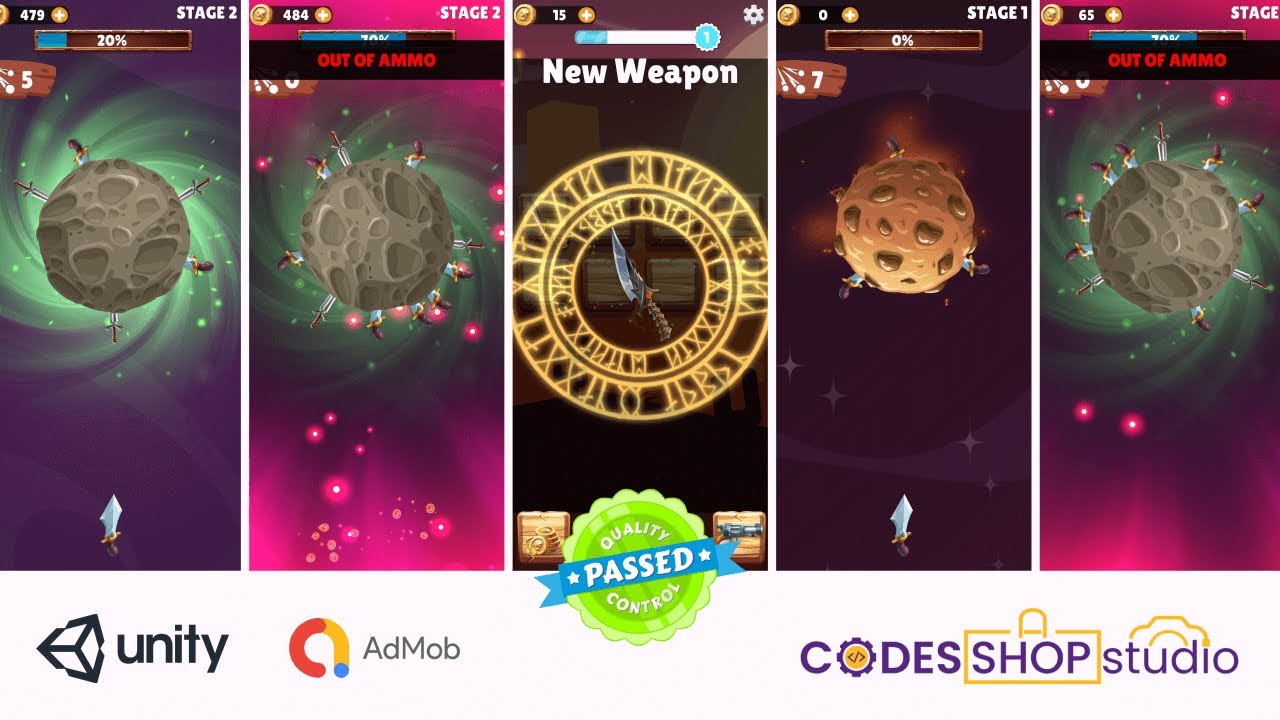 Merge & Hit Weapons – Unity Game Template