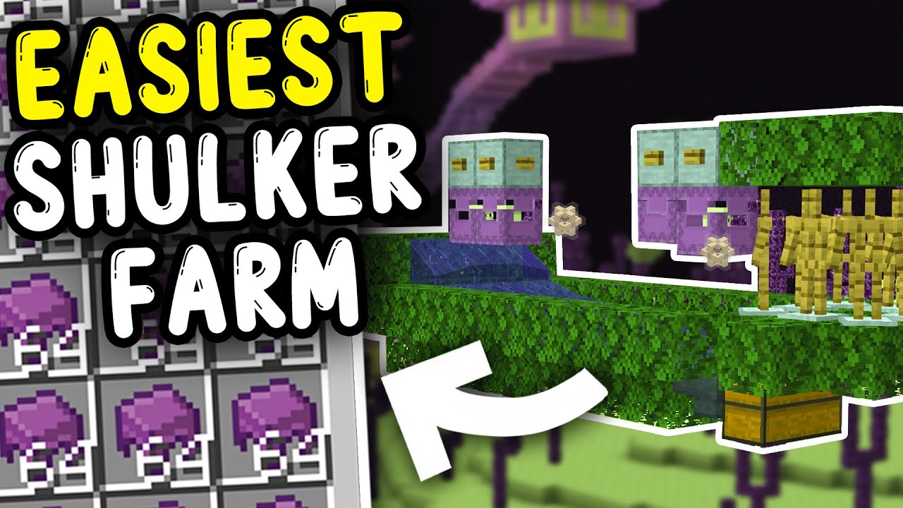 EASIEST SHULKER FARM Minecraft Bedrock 1.21/26.1+!
