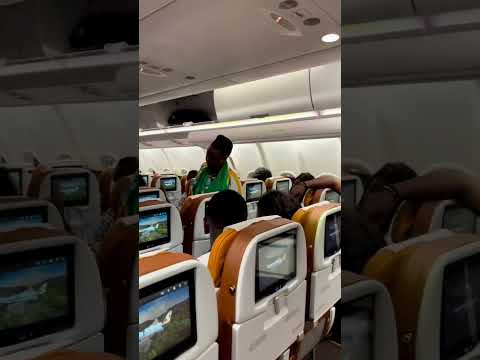 Inside Uganda Airlines Plane