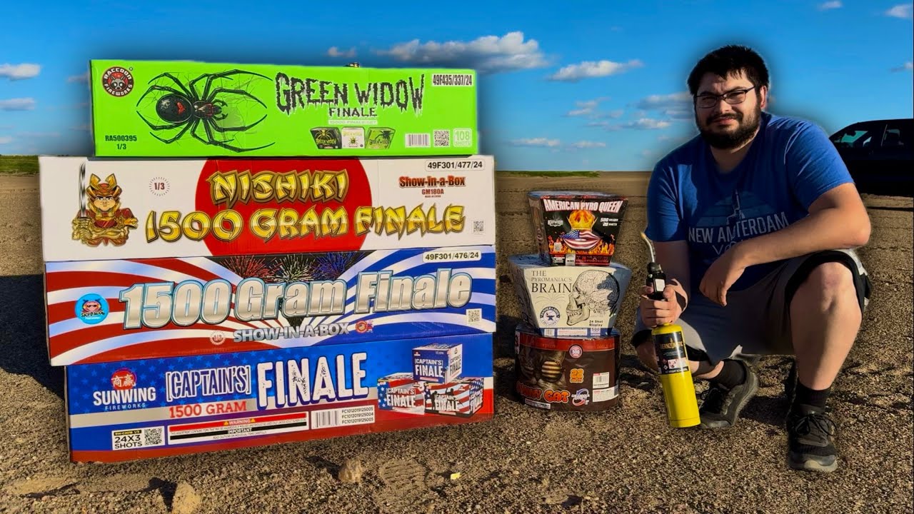 LIGHTING MASSIVE FIREWORK BOXES FROM THE INTERNET AGAIN