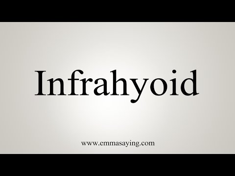 How To Say Infrahyoid