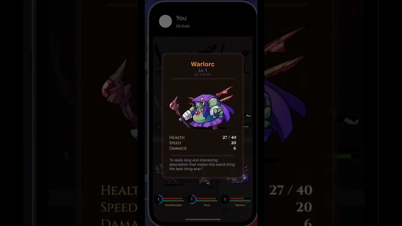 Working on a Semi-Idle RPG in Flutter!