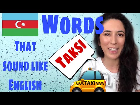 Learn Azerbaijani: Lesson 3: Words that are similar to English.