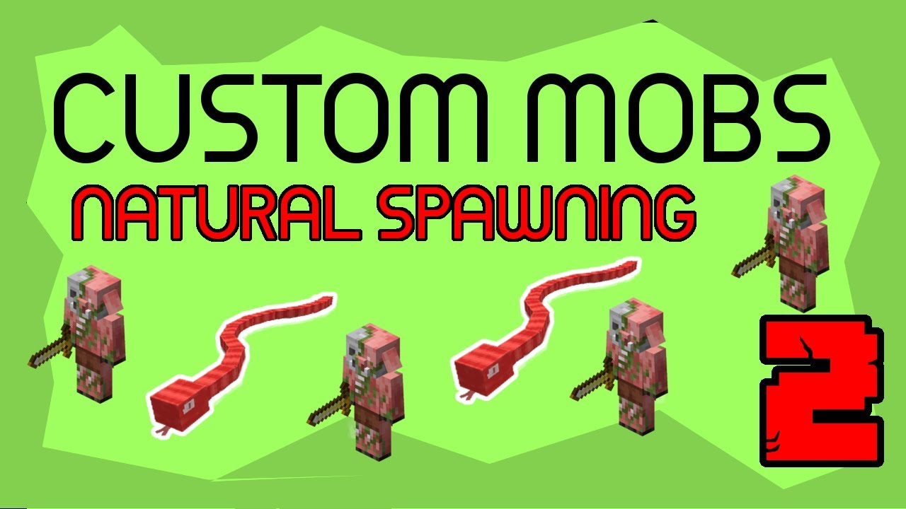 Make Custom Mobs SPAWN NATURALLY [2] || Minecraft Data Pack Tutorial