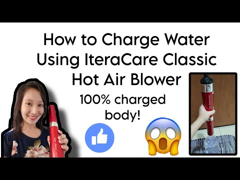 How to Charge Water using IteraCare Classic Hot Air Blower [Magic Wand ...