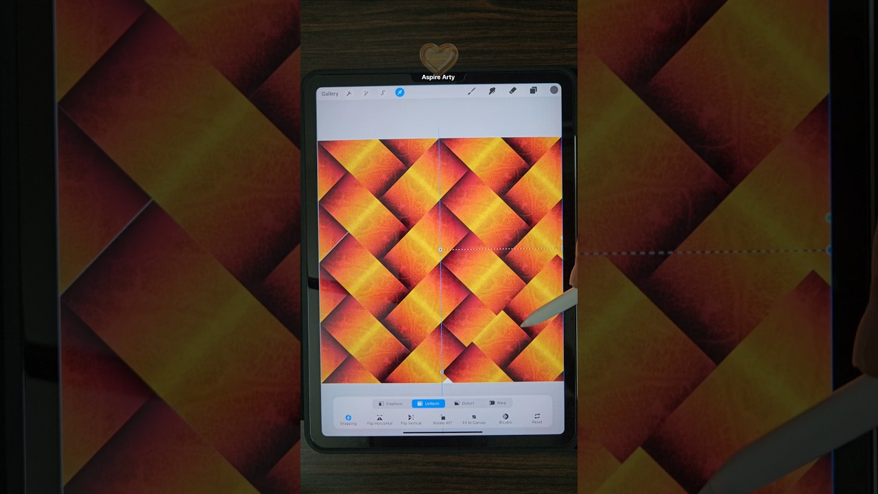 New seamless pattern art in Procreate #looping #weaving #artshorts