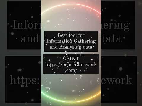 Best Information Gathering Free Tool |OSINT | OSINT Framework