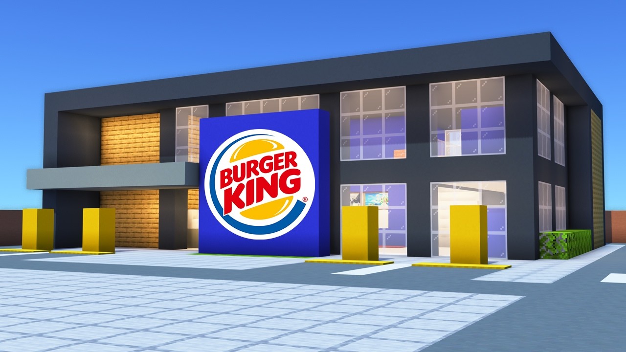 How to Build a Modern Burger King in Minecraft | Step-by-Step Tutorial ...