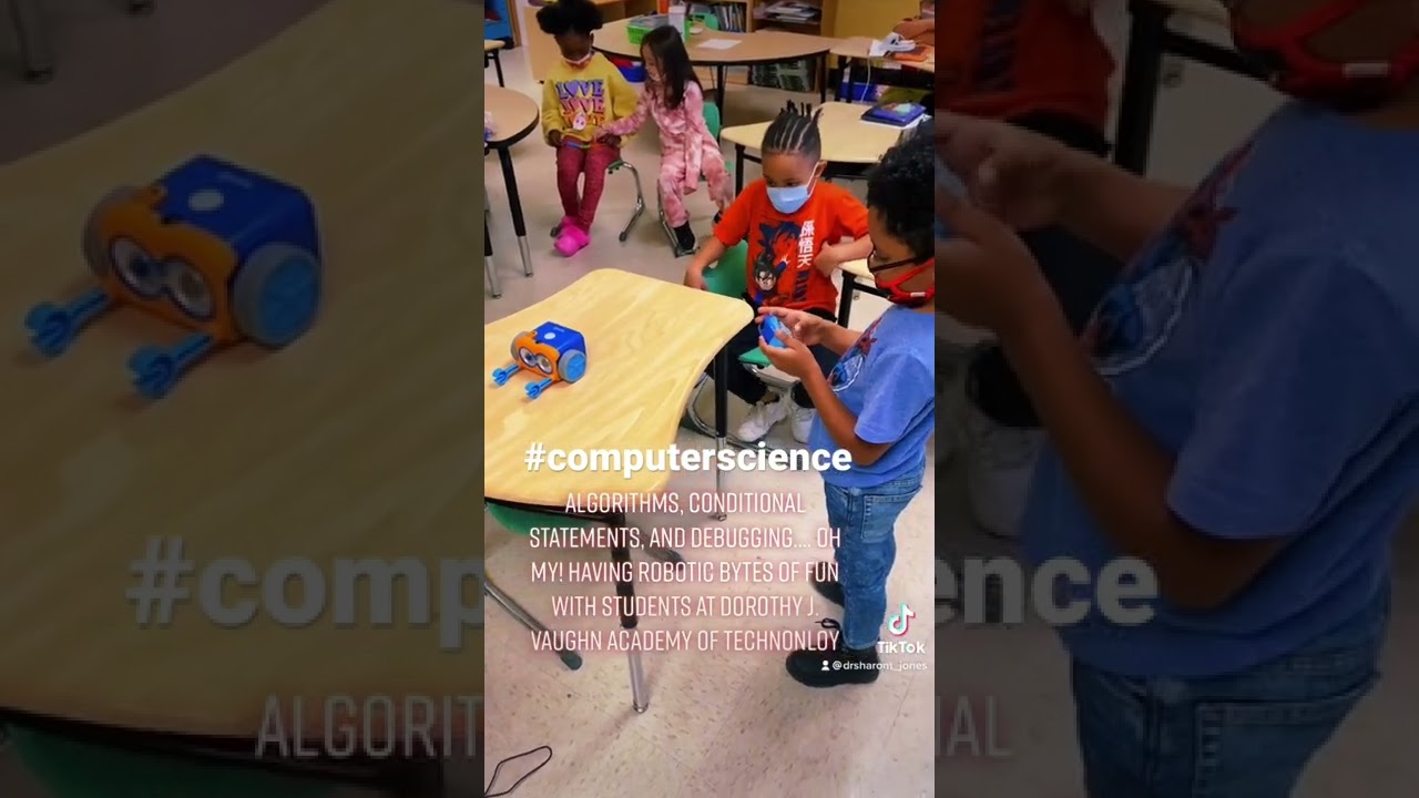 Robotic Bytes! Learning to create an algorithm & add the code. #computerscience #robotics #coding