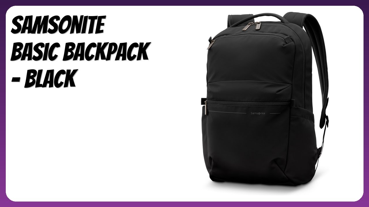 REVIEW (2026): Samsonite Basic Backpack - Black. Features
