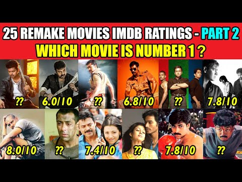 25 Remake Movies IMDB Ratings - Part 2 | Which Movie Is Number 1 ? | Trendswood Tv