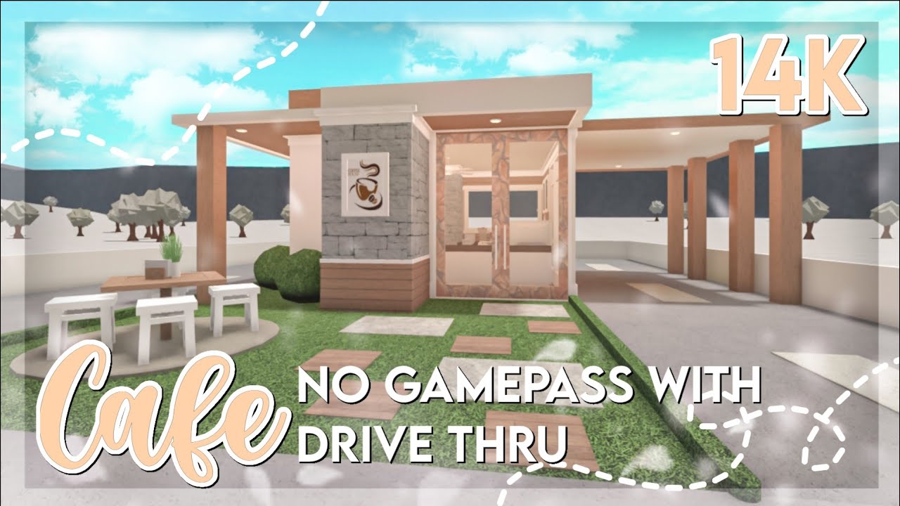 14K Budget Cafe with Drive Thru (No Gamepass) | BLOXBURG