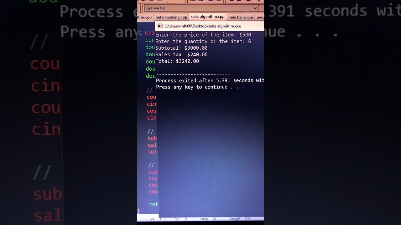 sales tax on product c++ #coders #codemasters #codinglife #codingninja #codelife #coding #code #cpp