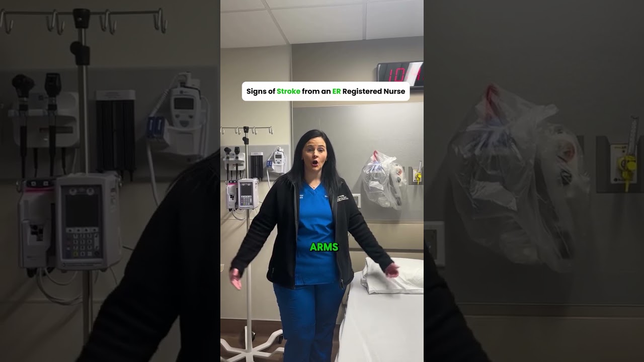 Signs of Stroke from an ER Registered Nurse #shorts