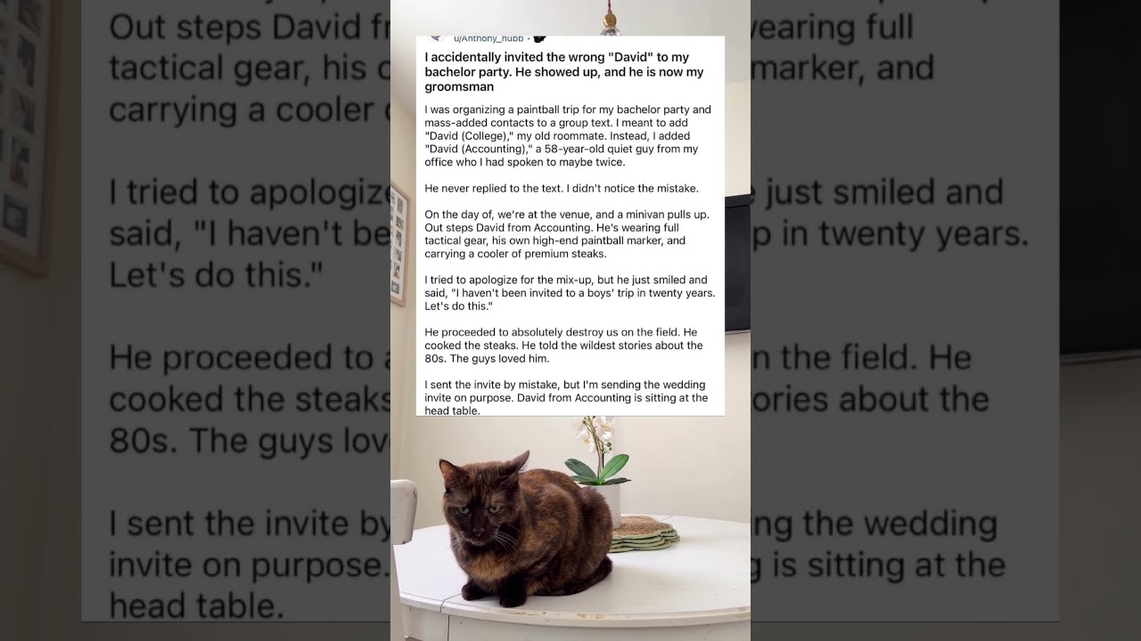 I Invited the Wrong David to My Bachelor Party #Wholesome