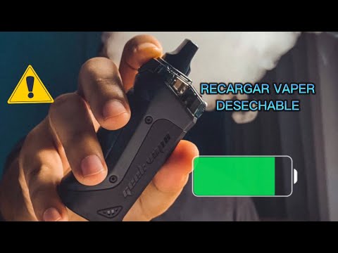 Como recargar un vaper desechable #vaper #recargar