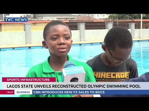 Lagos State Unveils Reconstructed Olympic Swimming Pool | TVC News ...