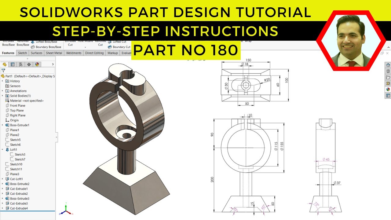 Advanced SolidWorks Part Design Tutorial: Expert Techniques for Precision Modeling