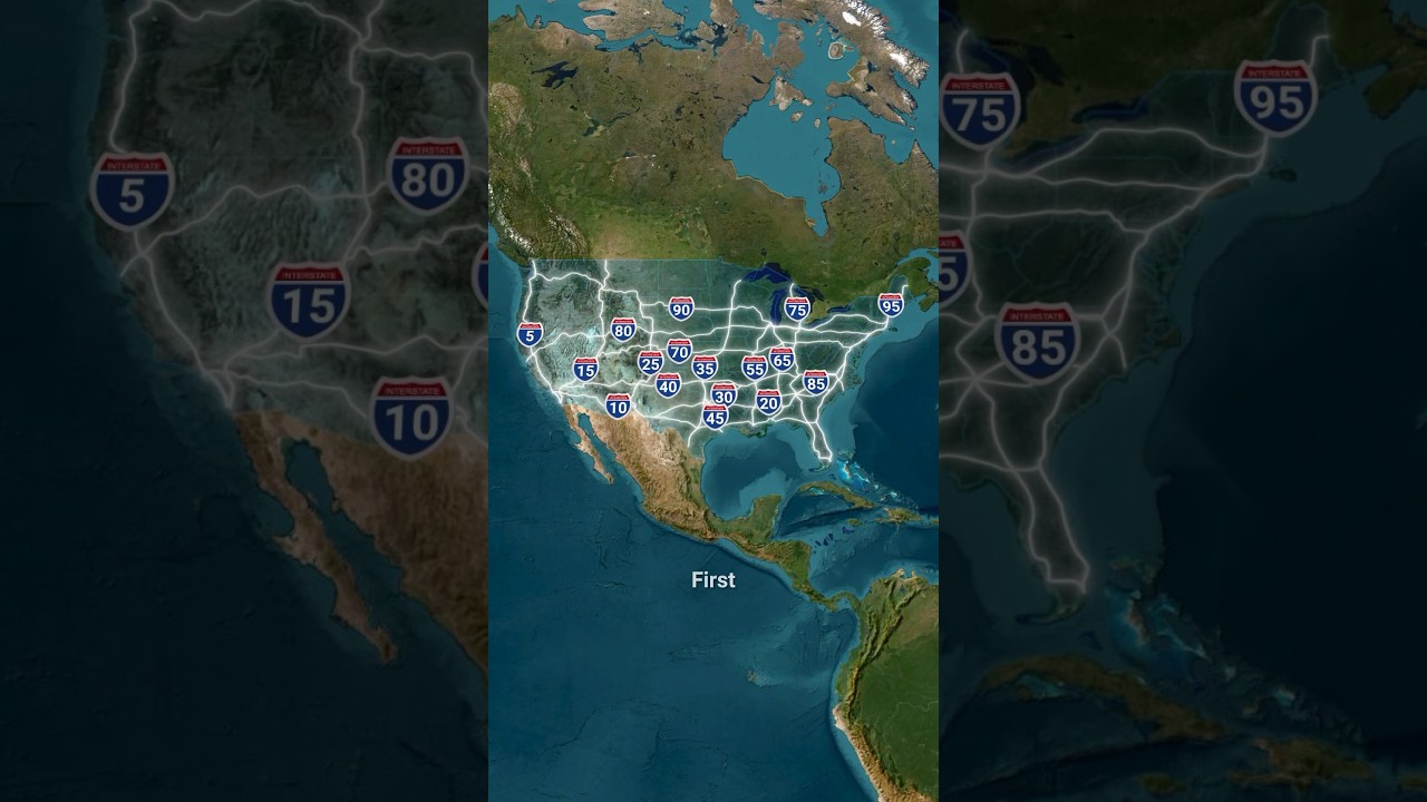 How Highways are Numbered 🚗 U.S Interstate Highways 🇺🇸