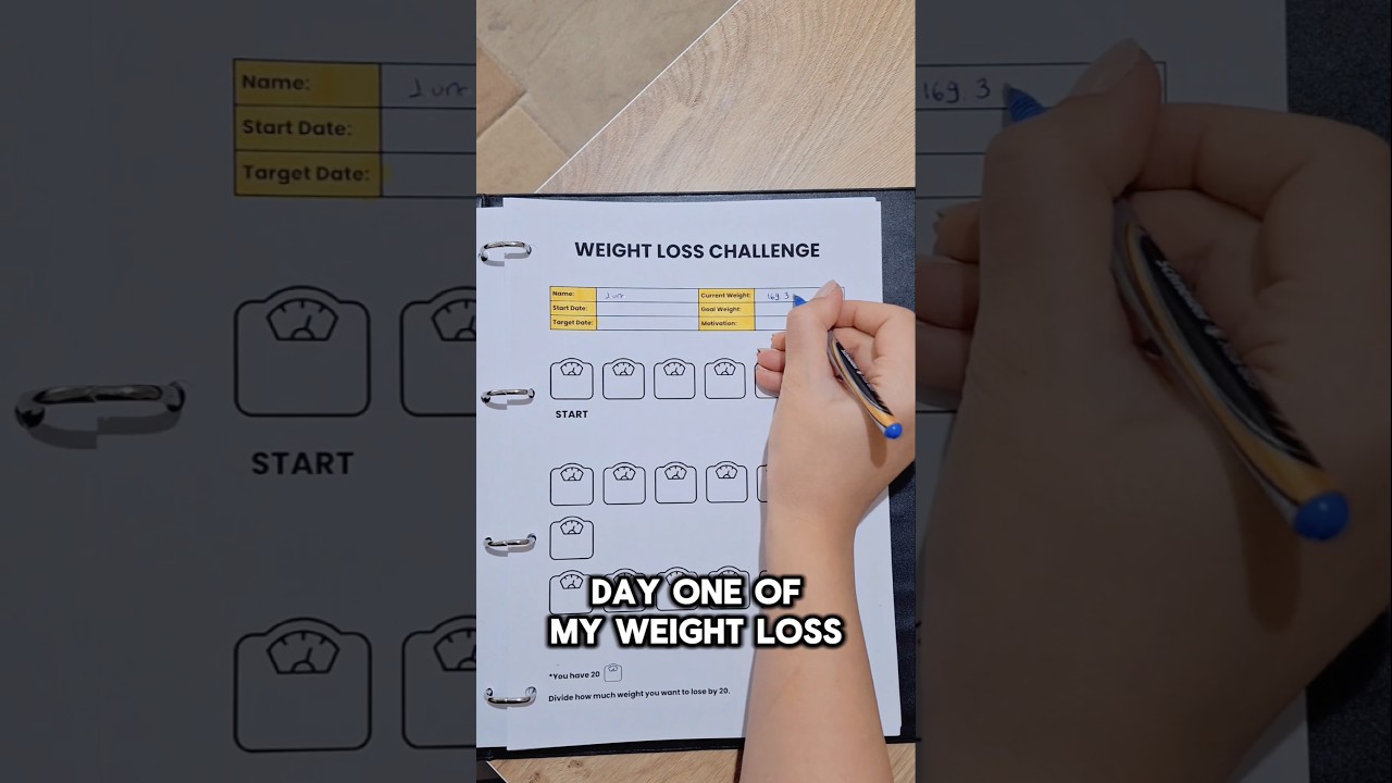 How I Track My Weight Loss Journey with a Bullet Journal, Healthy Habit Tracker, Fitness Motivation