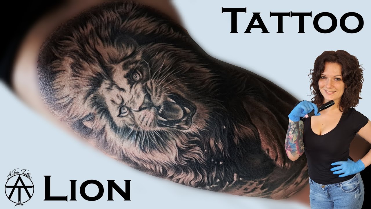 Watch This Lion Tattoo Come To Life In REAL TIME