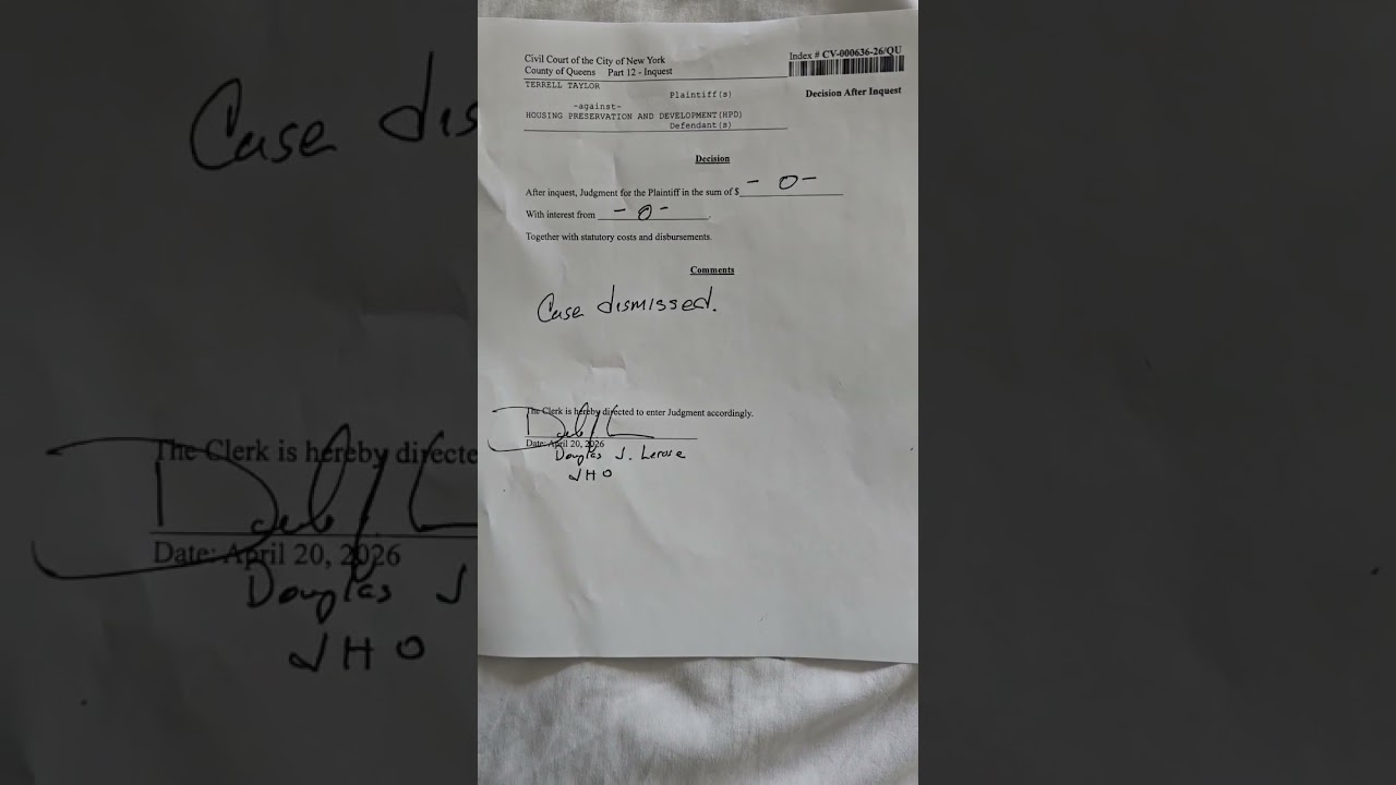 4/20/2026 Hon. Douglas J. Lerose. DECISION AFTER INQUEST IS ARBITRARY AND CAPRICIOUS!!