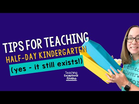 Organization Tips for Half Day Kindergarten