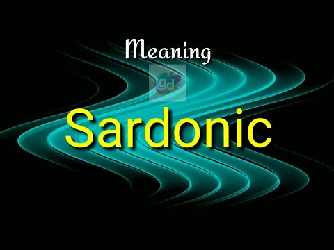 Sardonic Meaning with Pronunciation//Googul Dictionary//