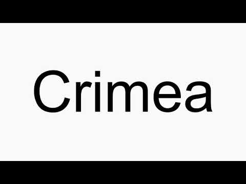How to pronounce Crimea