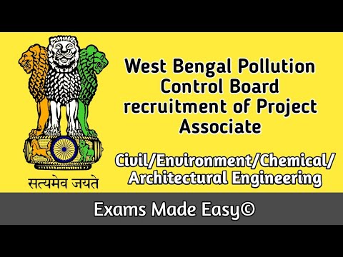 WB PCB recruitment Project Associate || Civil/Environmental/Architectural/Chemical Engineering